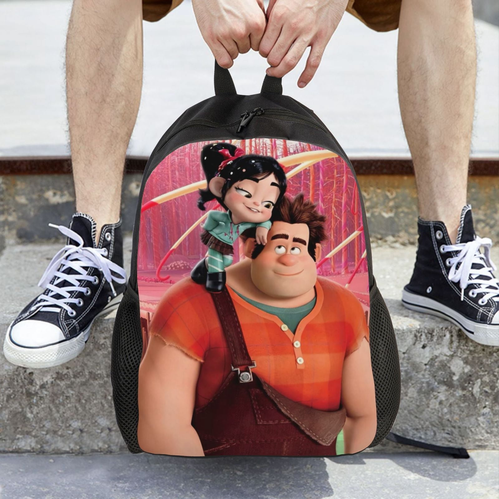 Wreck-It Ralph Anime Backpack Travel Bag 3d Printing Casual Daypack ...