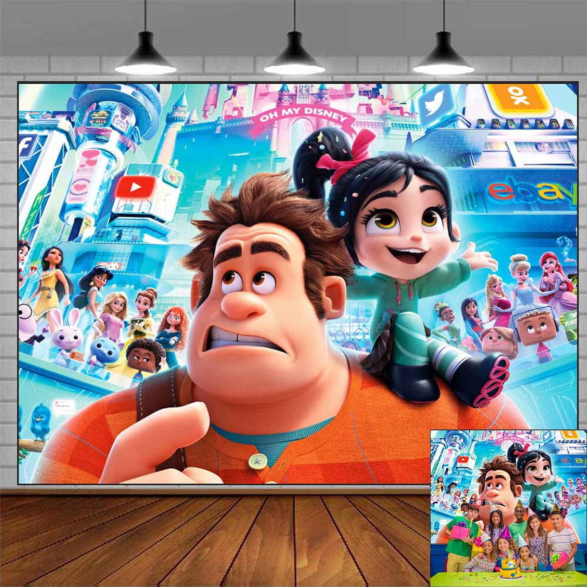 Wreck-It Ralph Backdrop Banner Party Supplies Poster Movie Theme ...