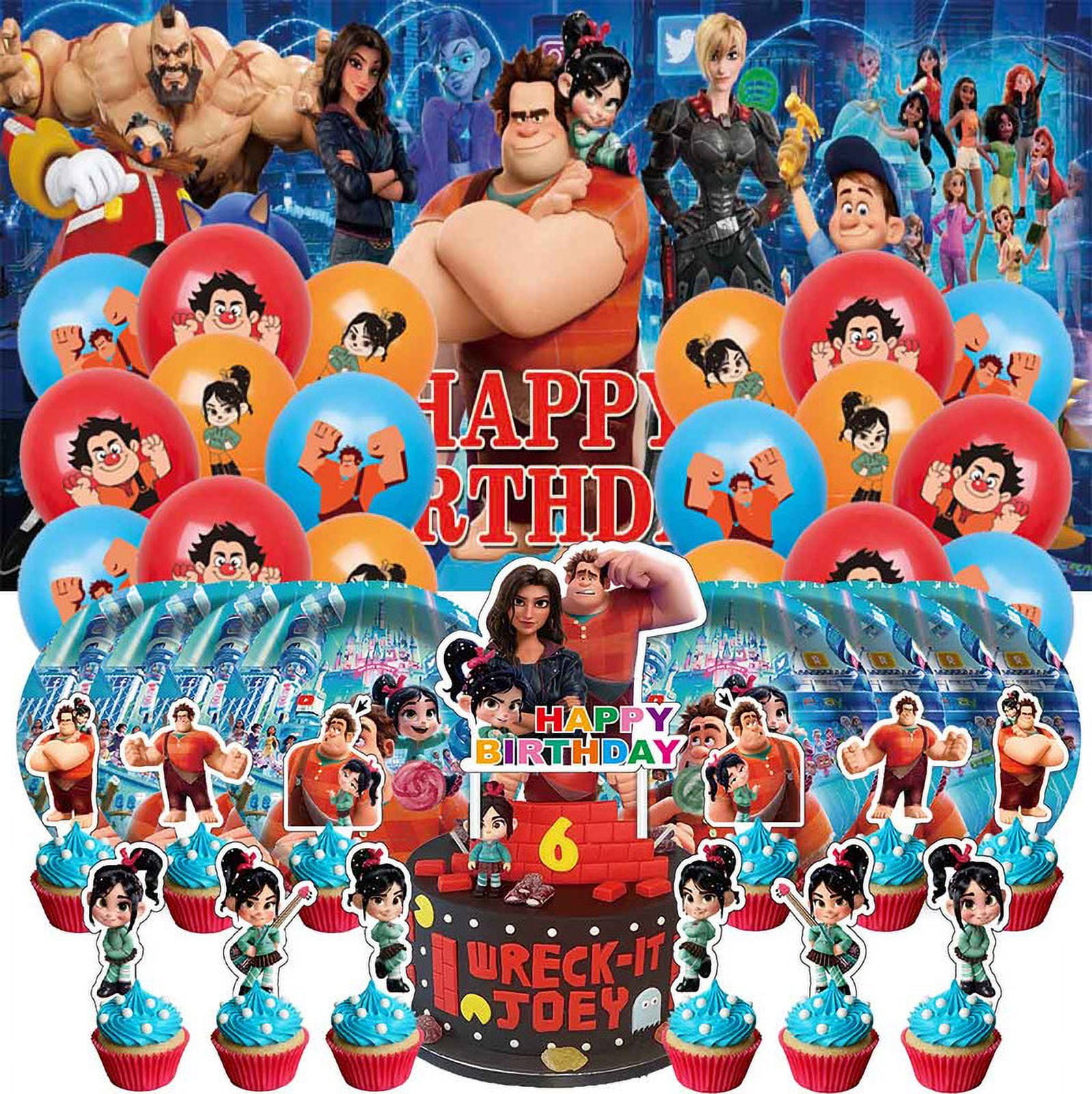 Wreck It Ralph Balloons Party Supplies Decorations Plates Banner Cake ...