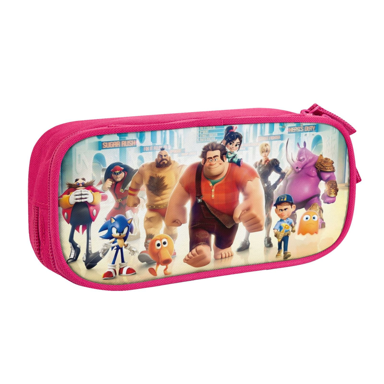 Wreck-It Ralph Big Capacity Pencil Case, Aesthetic Pen Pouch Storage Bag Supplies Organizer ...