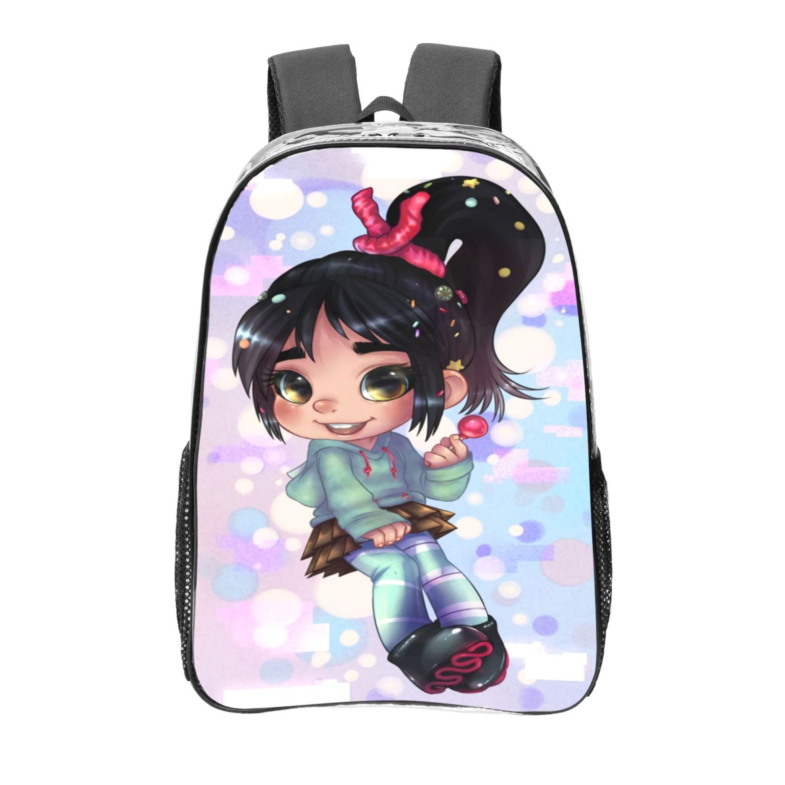 Wreck-It Ralph Clear Backpack 16 Inch Large Capacity PVC Transparent Laptop Bags for Adults, See ...