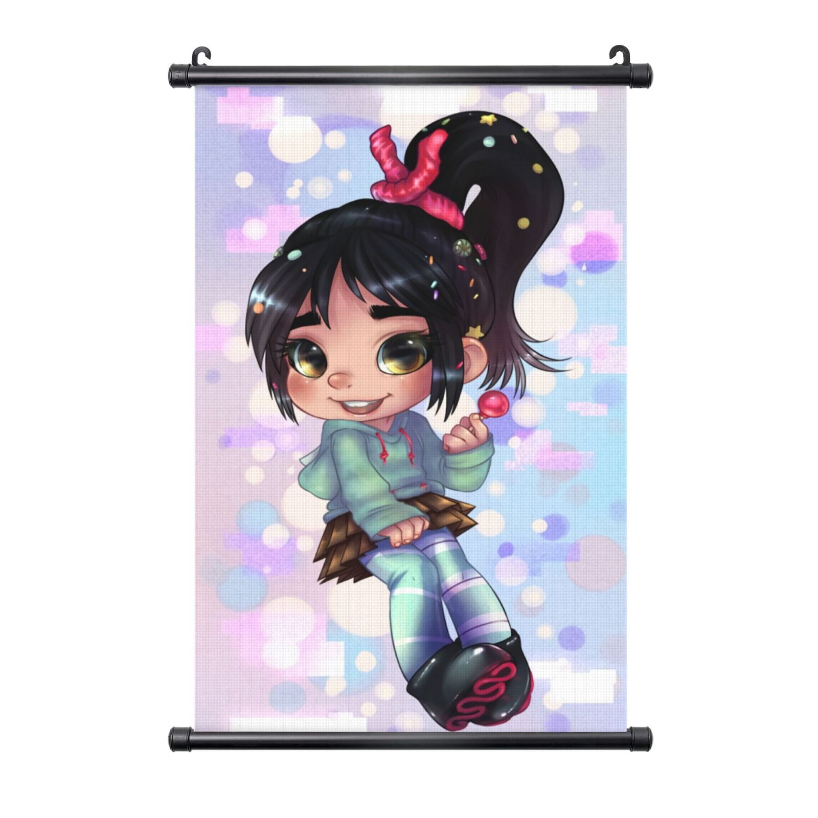 Wreck-It Ralph Hanging Poster Plastic Shaft Canvas Wall Hanging Banner ...