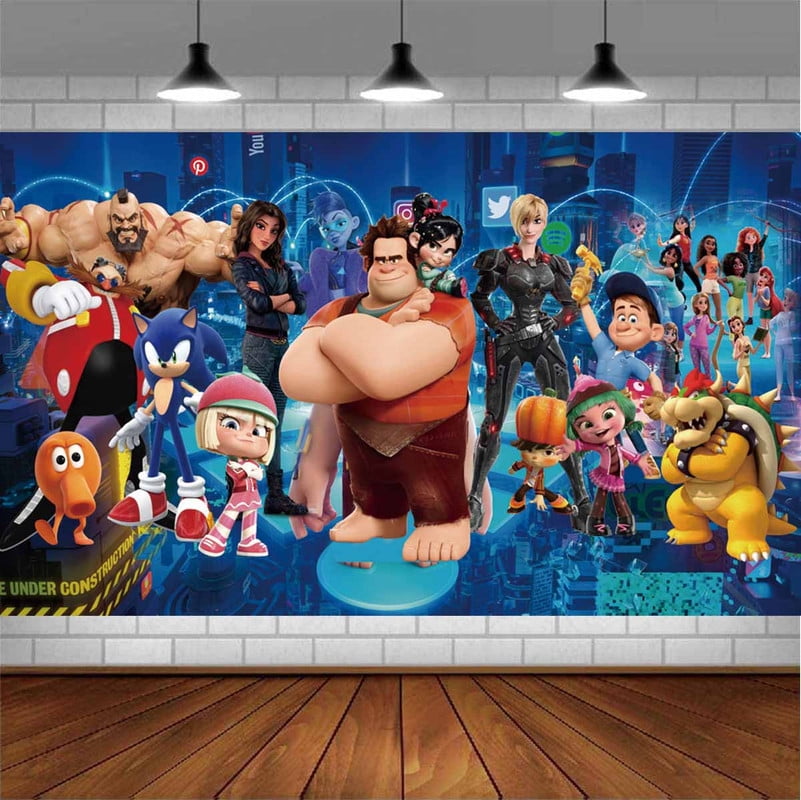 Wreck It Ralph Taspestry Wall Decor Backdrop Banner Party Supplies Post ...
