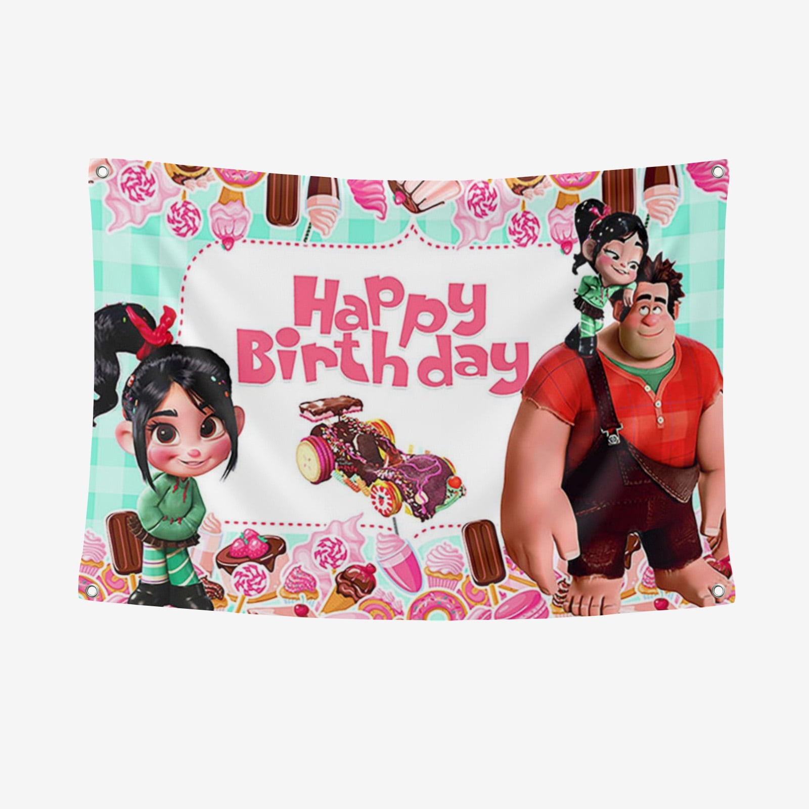 Wreck-It Ralph Theme Party Supplies Banner Background Backdrop 3.28*4 ...