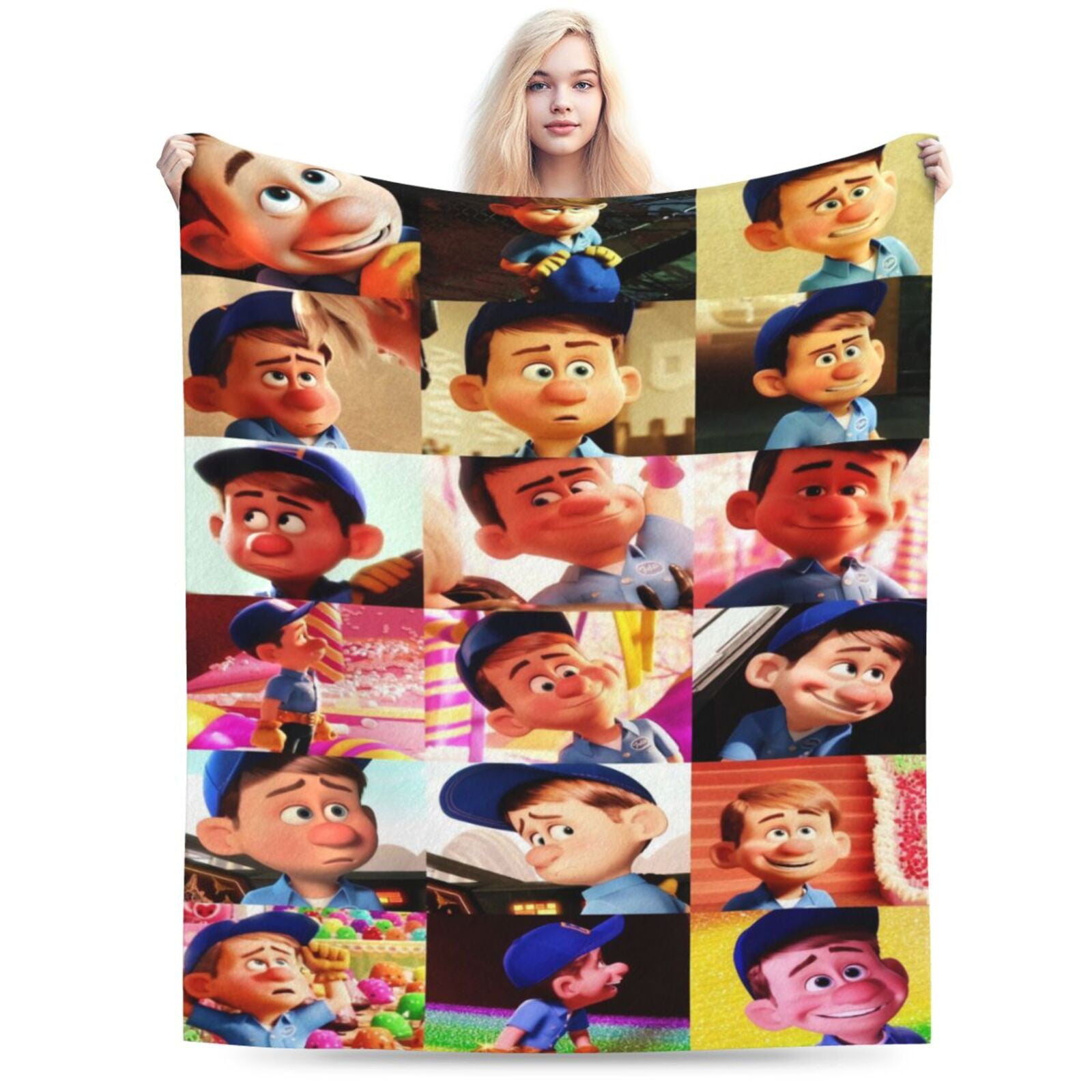 Wreck-It Ralph Throw Blanket Soft Lightweight Cozy Plush Flannel Bed ...