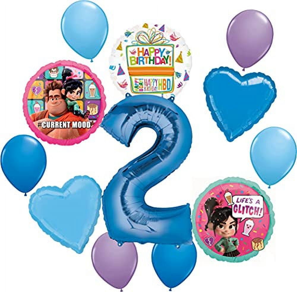 Wreck It Ralph and Vanellope Party Supplies 2nd Birthday Balloon ...
