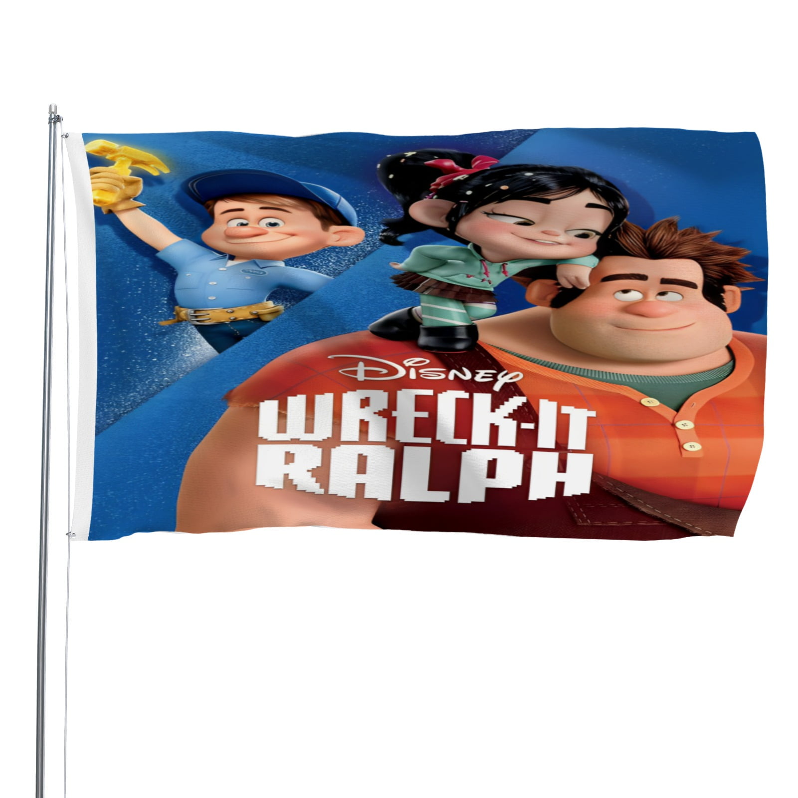 Wreck-It Ralph flag perfect for outdoor decoration, can be hung indoors ...
