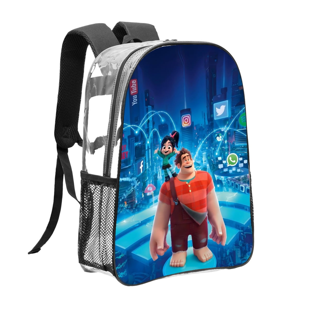Wreck It Ralph-theme Clear Backpack Heavy Duty Transparent Bag See ...