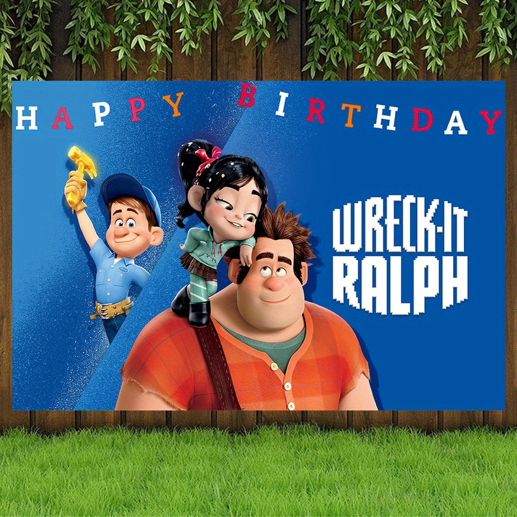 Wreck-It RalphParty Decorations Wreck-It Ralph Happy Birthday Party Banner Party Supplies ...