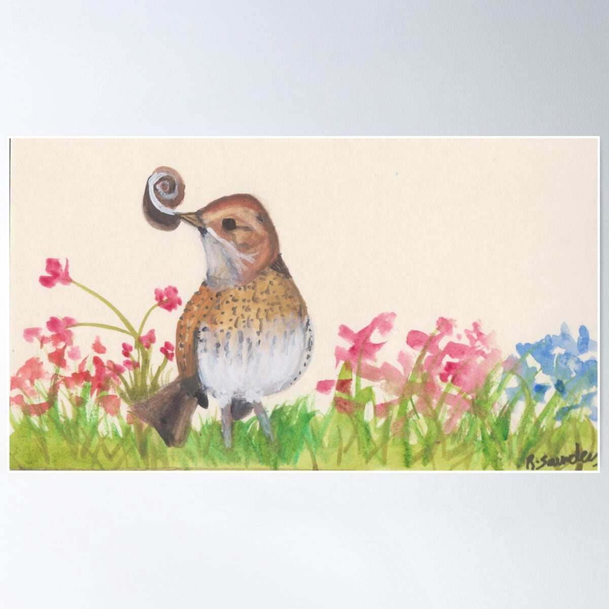 Wren Poster Wall Art, Modern Wall Decor For Living Room Bedroom, 8x12 ...