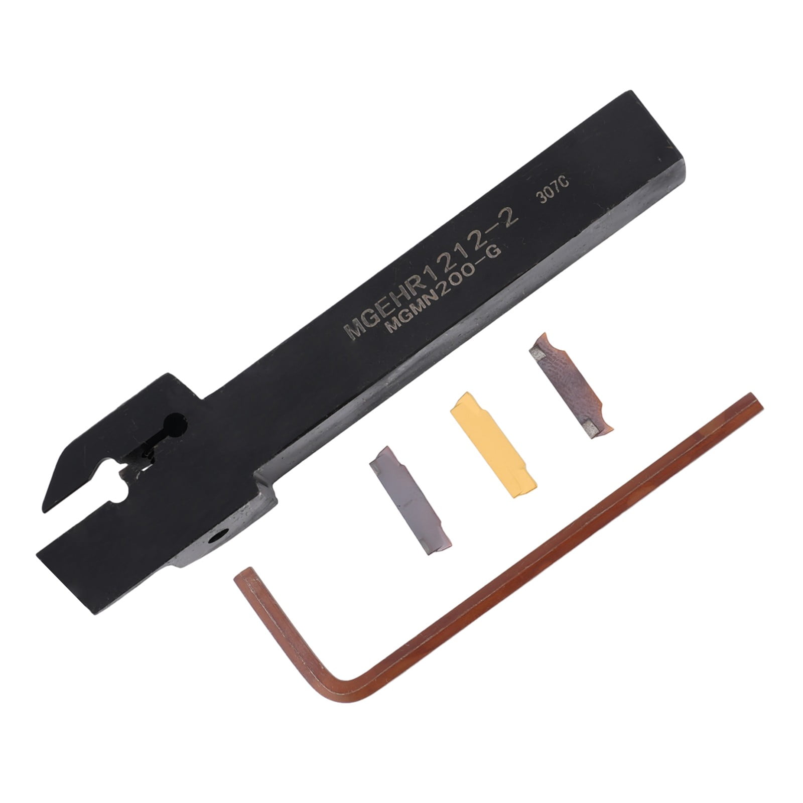 Wrench MGEHR1212-2 Holder Lathe Turning Tool MGNM200 3*Carbide Inserts ...