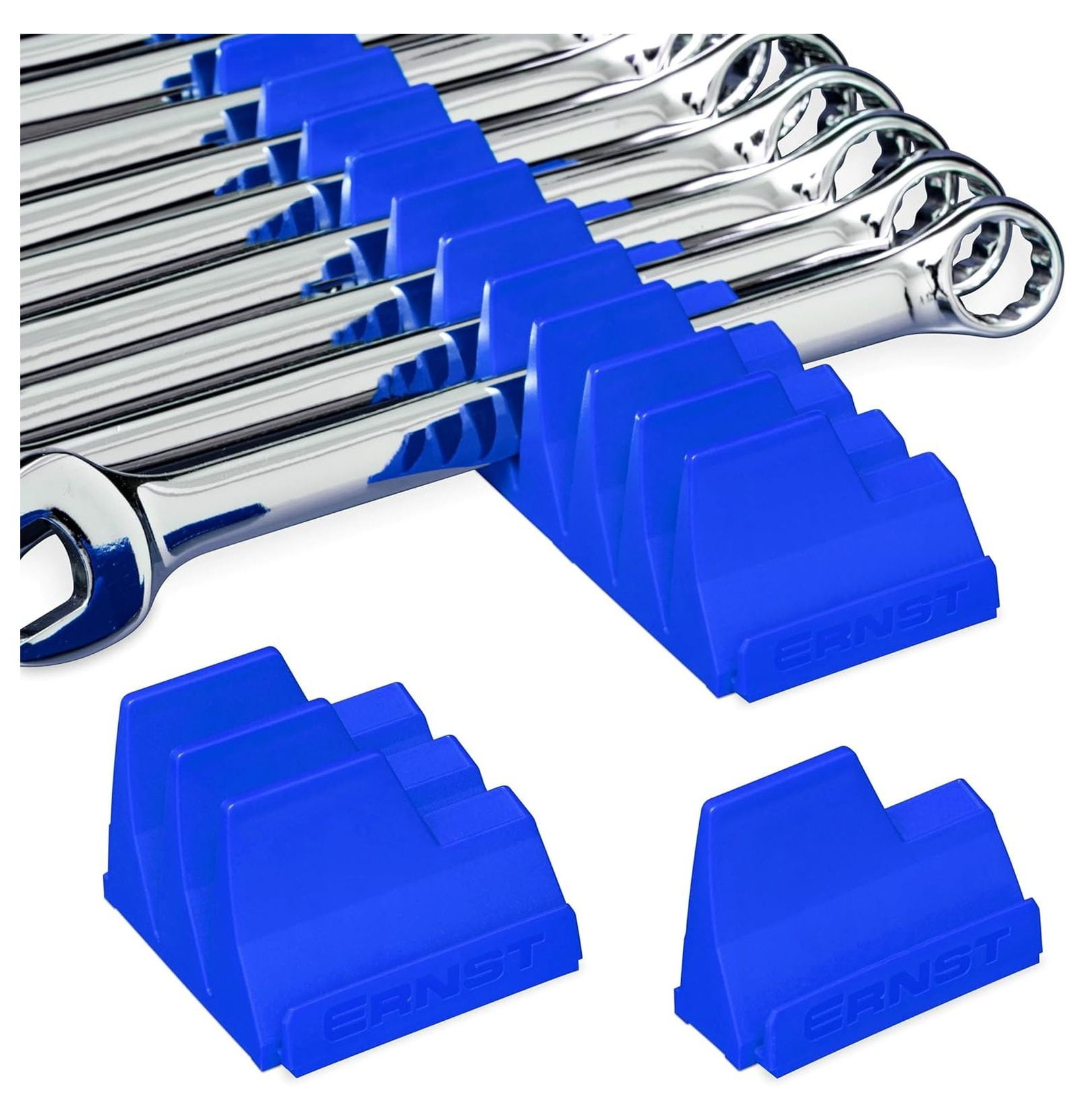 Wrench Pro - Modular Wrench Organizer for 40 Wrenches (Blue) with Anti ...