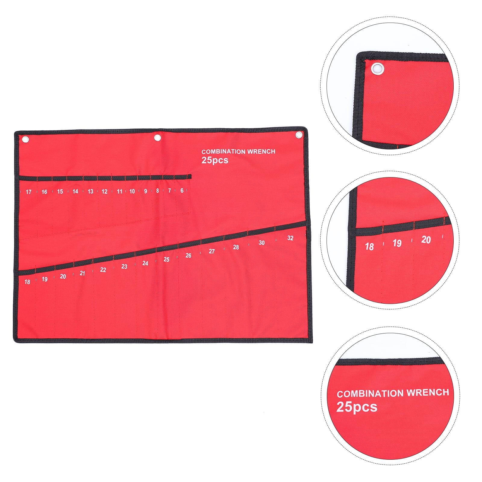 Wrench Roll Up Pouch, Small Spanner Plier Wrench Tool Pouch with 25 ...