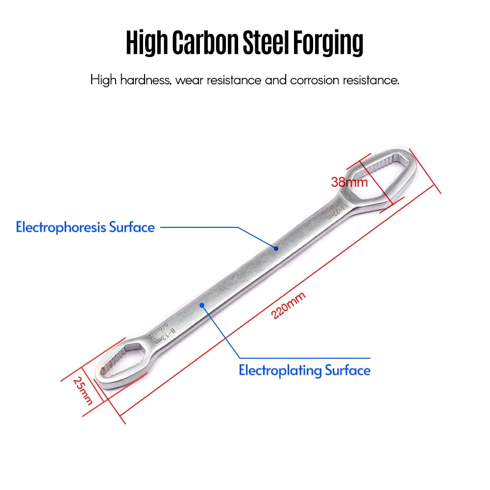 Wrench,Universal Wrench Spanner Car Wrench Adjustable Wrench Siuke Universal Spanner Wrench ...