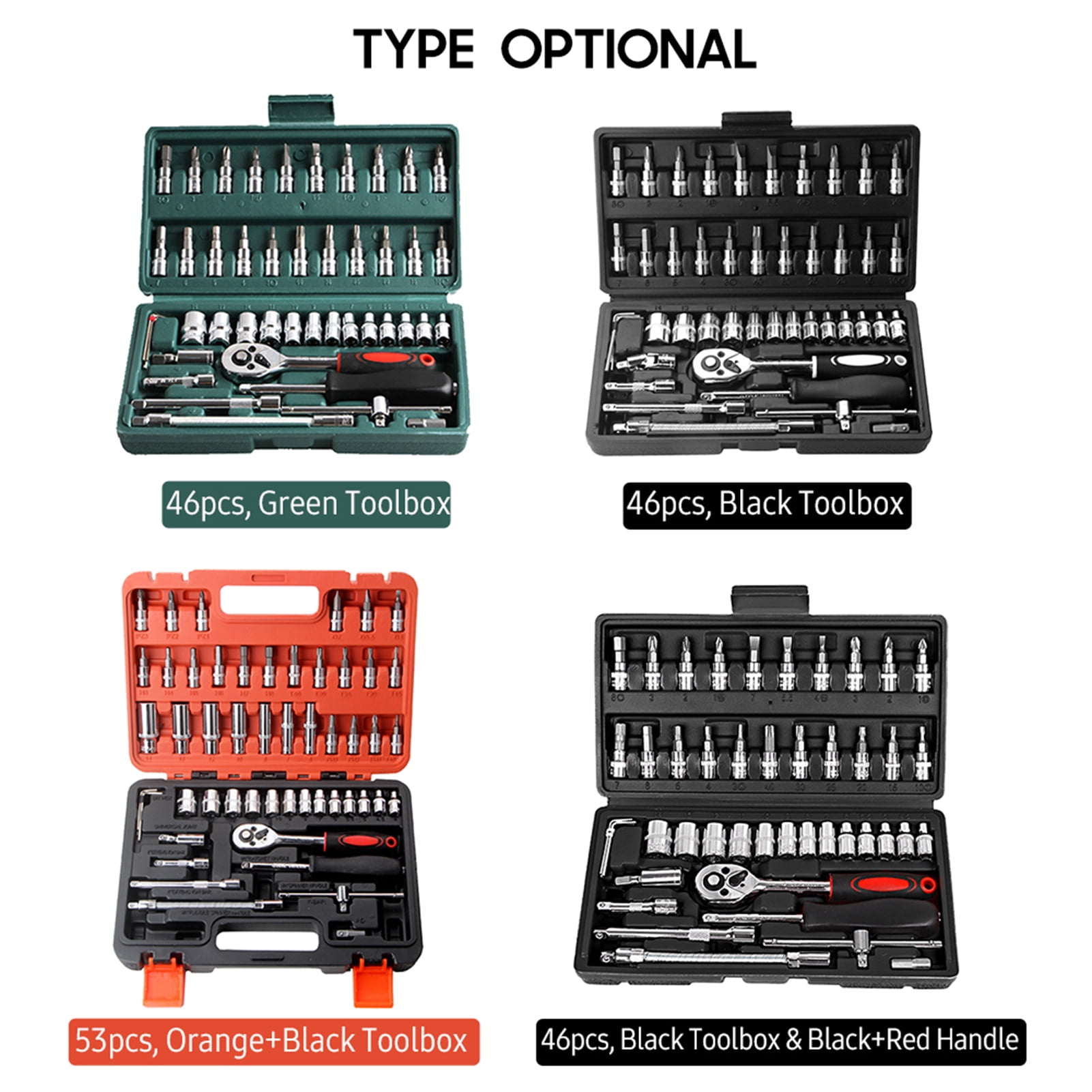 Wrench socket,Tools Set 1/4-inch Set 1/4-inch Drive Ratchet Wrench 1/4 ...