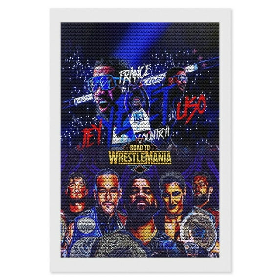 Wres-tler Jey US-0 Diamond Art Kits for Adults Kids,DIY 5D Round Full ...