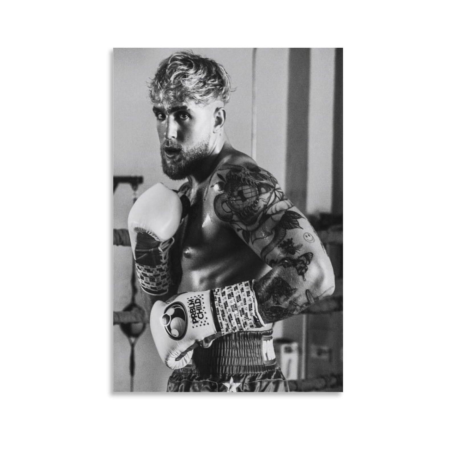 Wrestle Boxing Jake Paul Grapple Poster 1 Canvas Wall Art Print For ...
