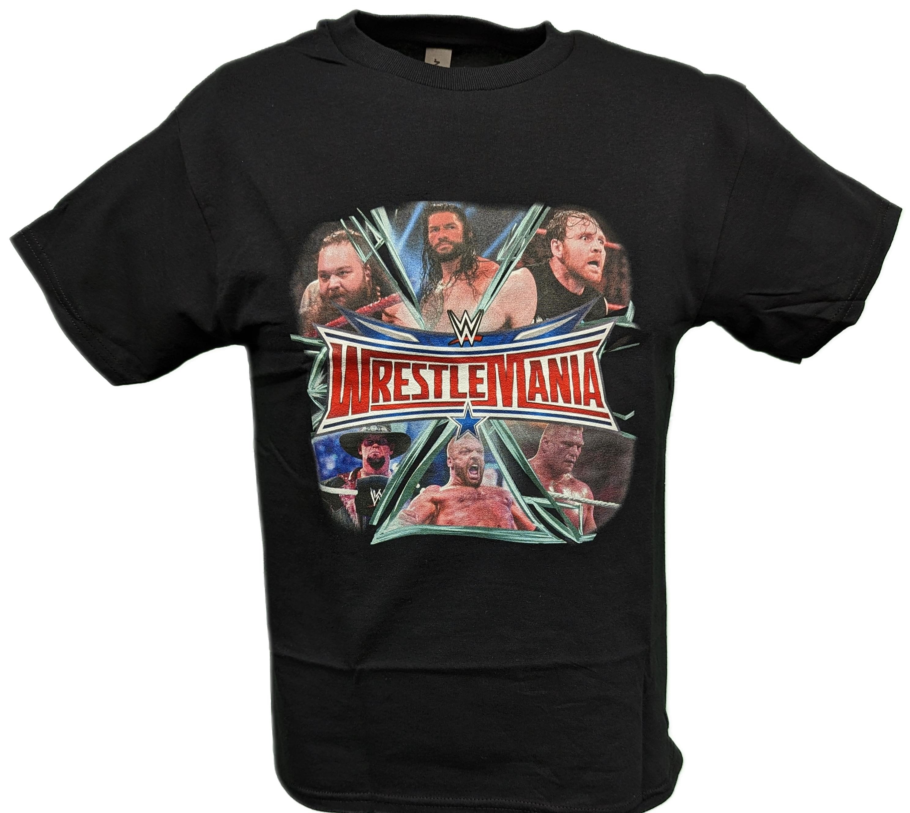 Wrestlemania Shattered Triple H Roman Reigns WWE Mens Black T-shirt XL ...
