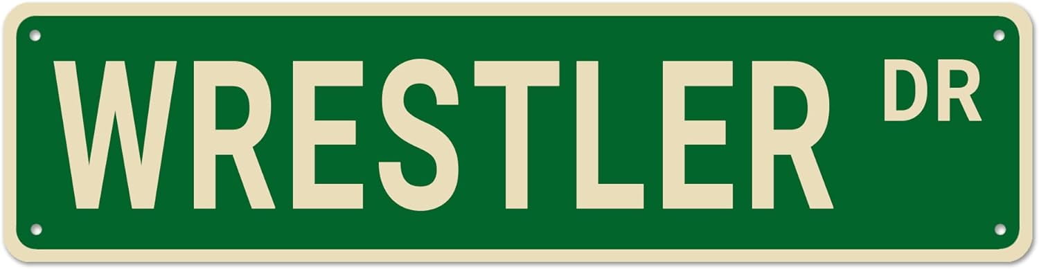 Wrestler Dr Street Signs, Wrestler Decor Wrestler Sign Gift for ...