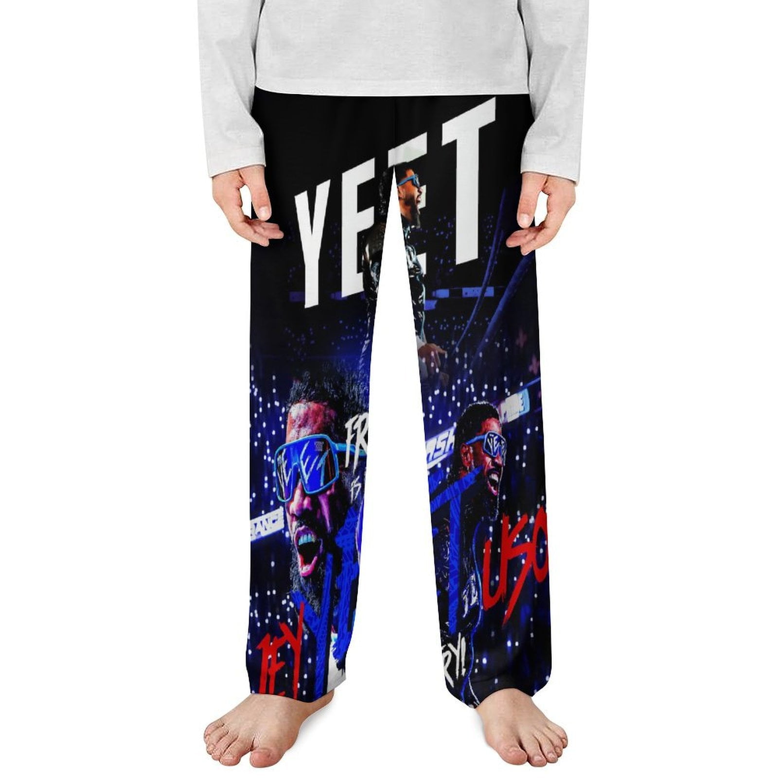 Wrestler Jey US0 Pajama Pants Long Sleep Pant Pajama Bottoms Drawstring ...