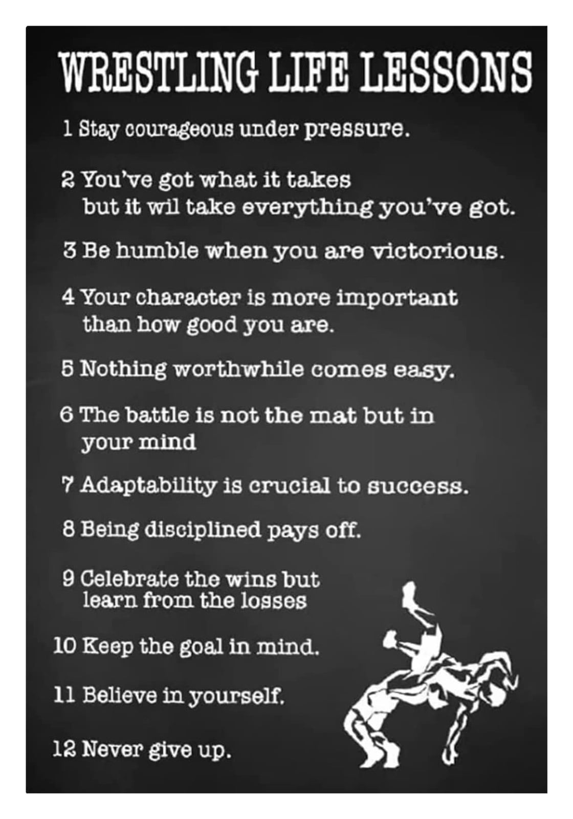 Wrestlers Vintage Wrestling Life Lessons Posters Wrestling Club ...