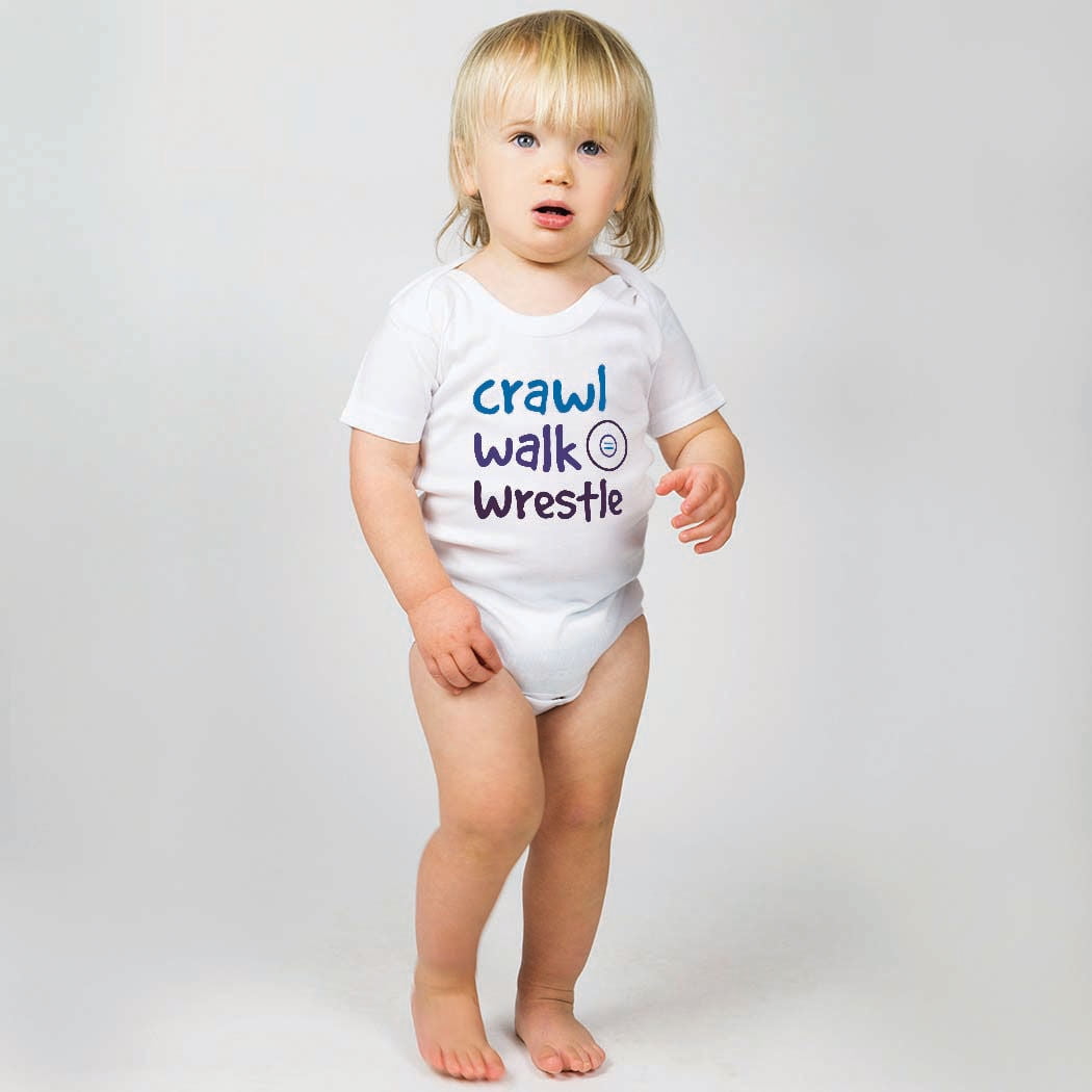 Wrestling Baby & Infant One Piece | Crawl Walk Wrestle | Bodysuit ...