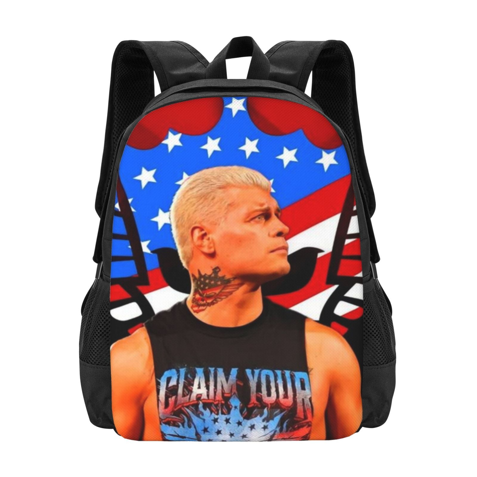 Wrestling Backpack 3D Printed Cody Wrestler Rhodes Backpacks Fashion ...