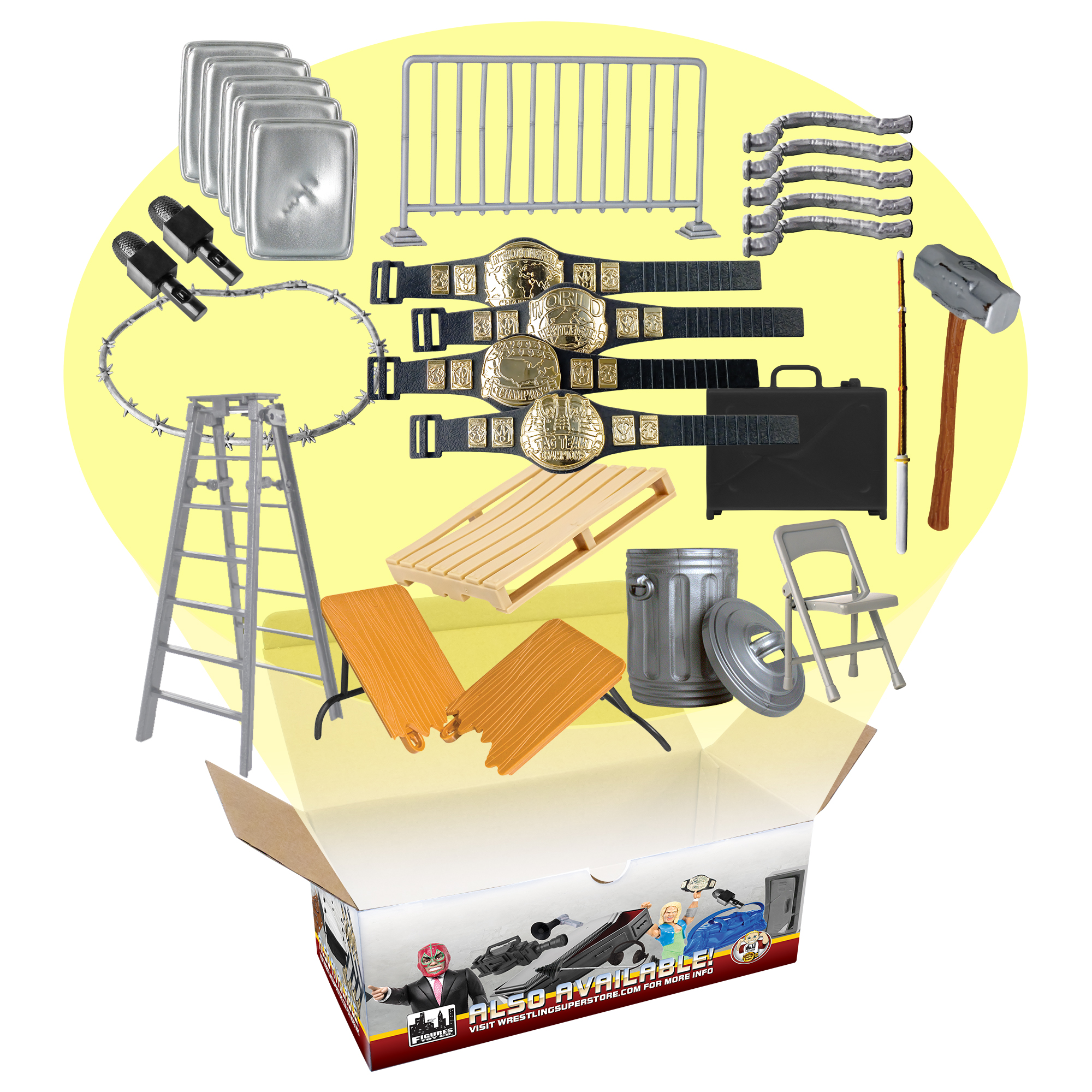 C3 WWE StackDown Brodus Clay's Funkasaurus Set - Walmart.com