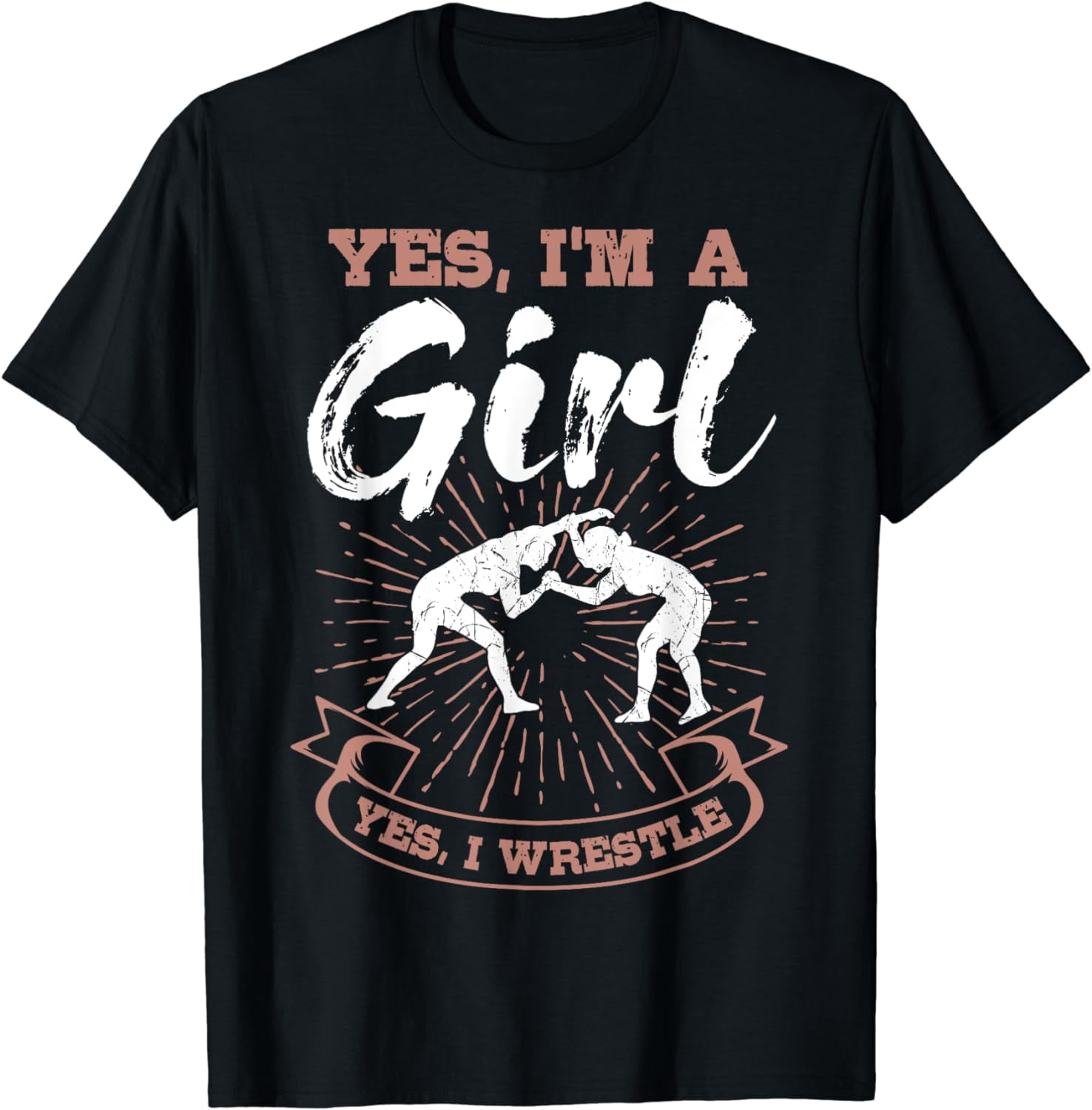 Wrestling Girl Wrestler Wrestle Submission Grappling T-Shirt - Walmart.com