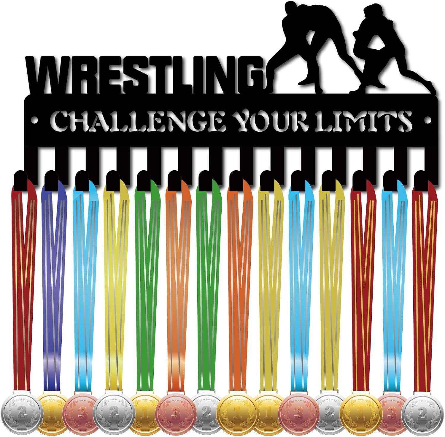 Wrestling Medal Holder Medal Hanger Display Rack Sports Hanging Athlete ...