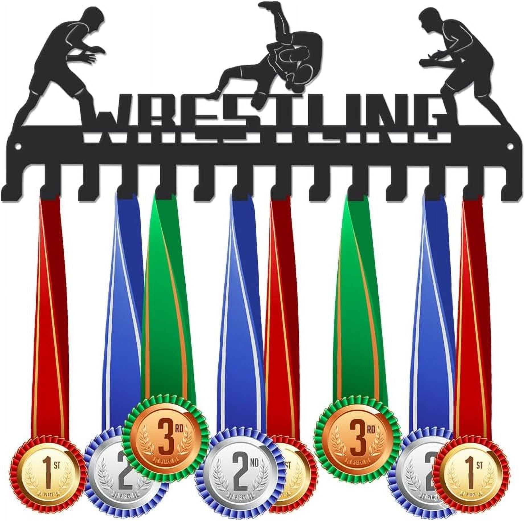 Wrestling Medal Holder Wrestling Medal Hanger Personalised Wrestling ...