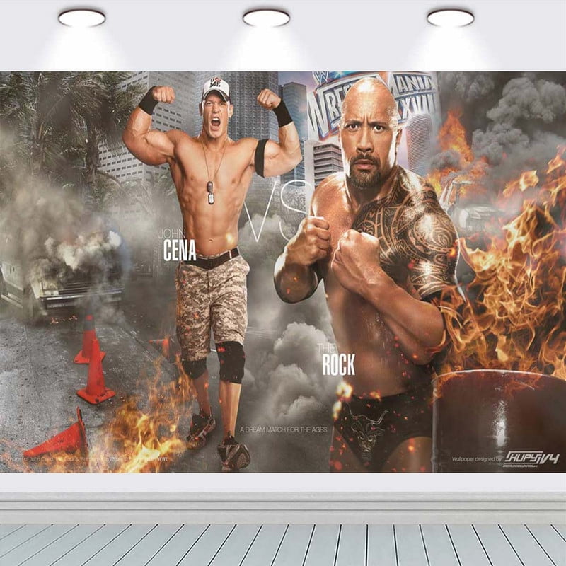 Wrestling Party Supplies Backdrop Banner Poster Birthday Decorations ...