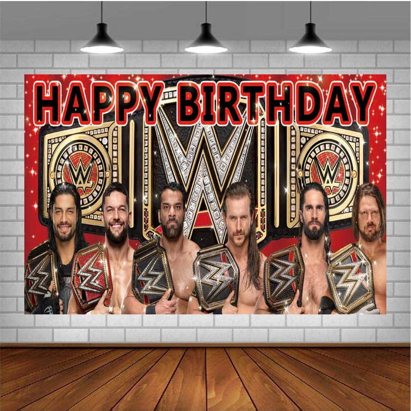 Wrestling Post Wall Decor Birthday Banner Backdrop Background Party ...