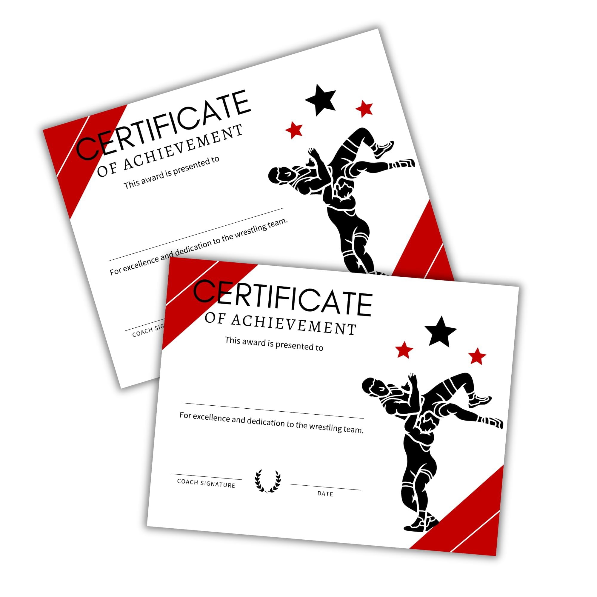 Wrestling Team Certificate of Achievement Award 30pk 8.5x11 High School ...