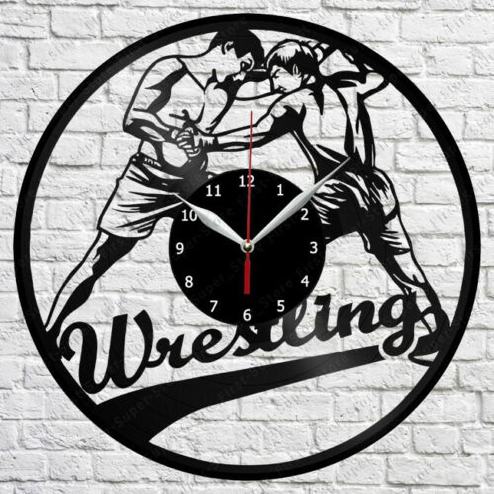 Wrestling Vinyl Record Wall Clock Art Decor Original Gift Vintage Wall ...