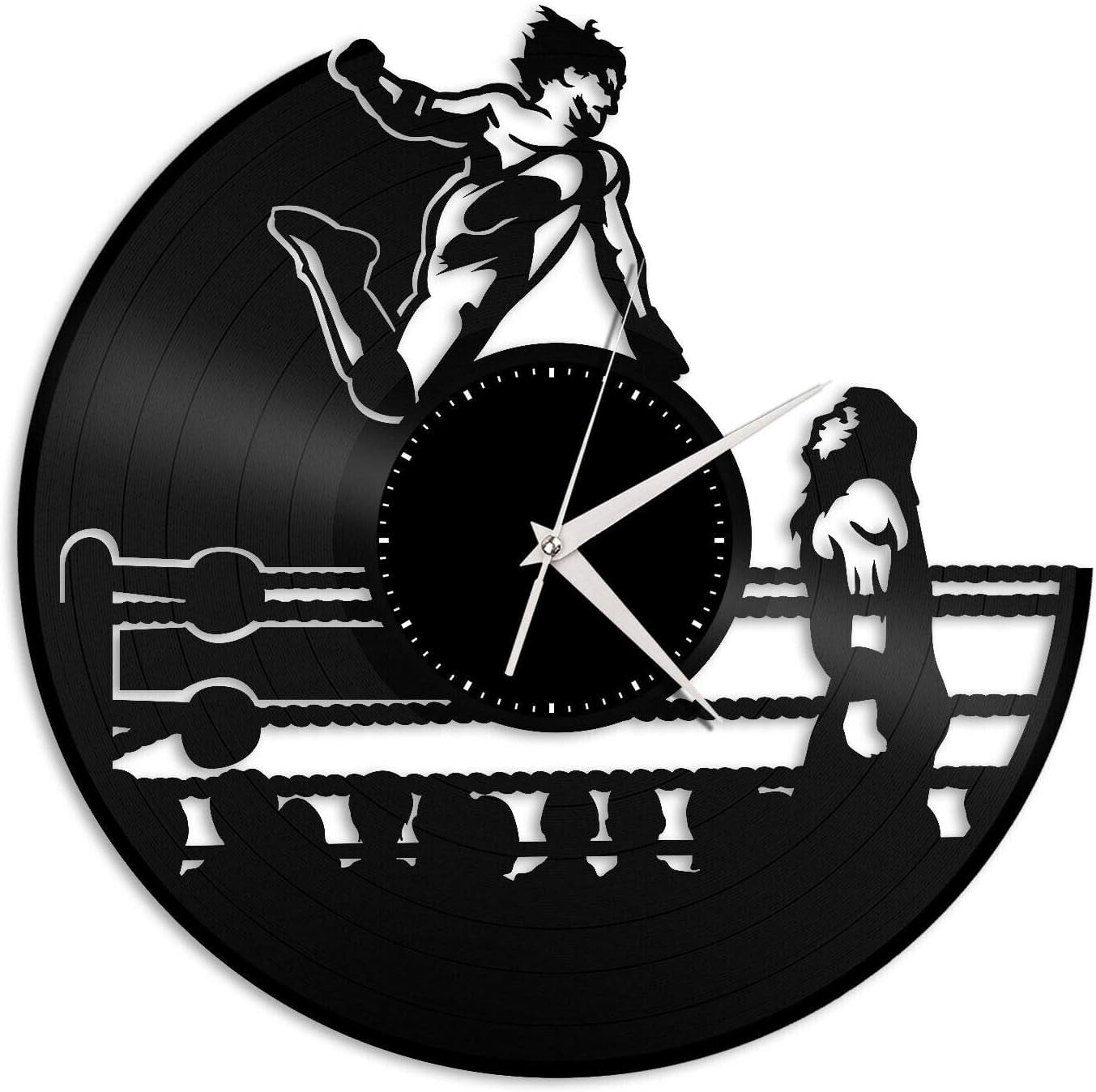 Wrestling Vinyl Wall Clock,Vinyl Record Clock Wall Art Unique Room ...