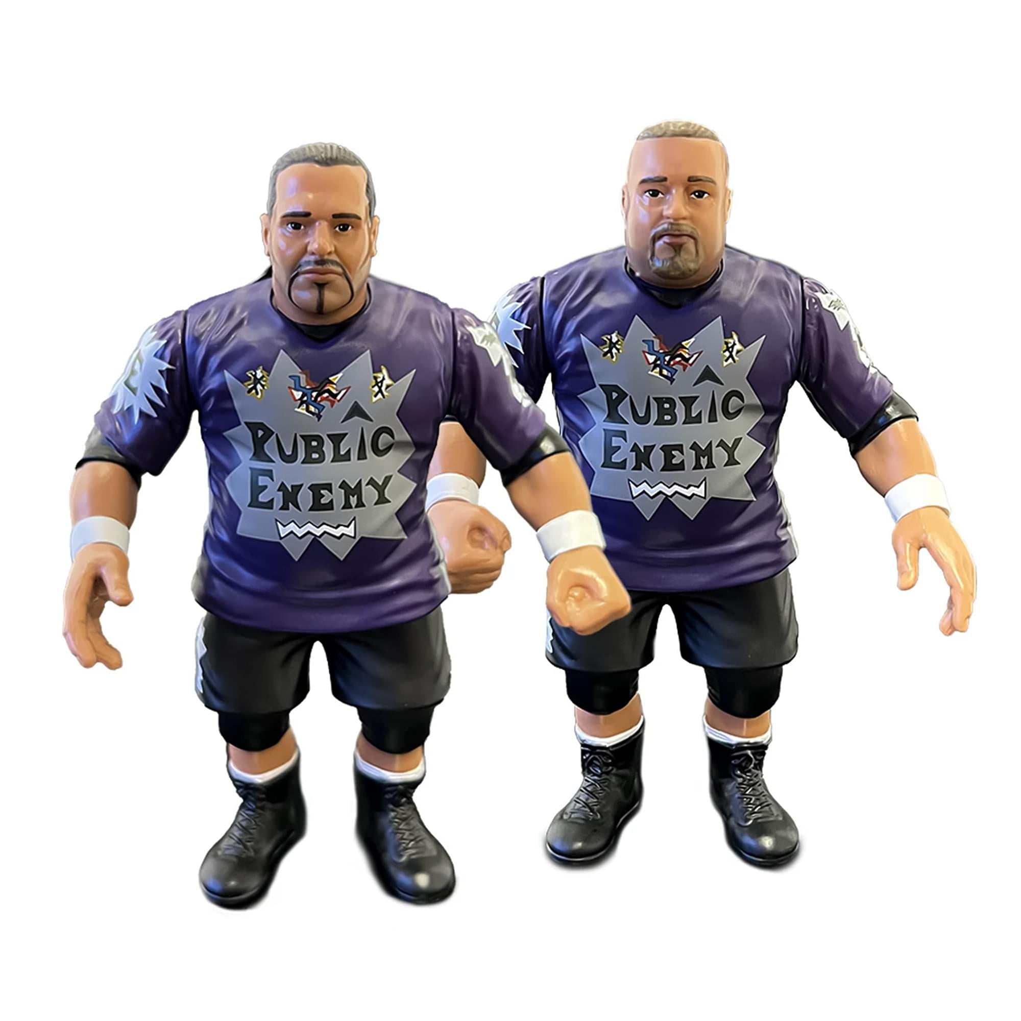 Wrestling's Heels and Faces Retro Action Figure | Public Enemy 2 Pack ...