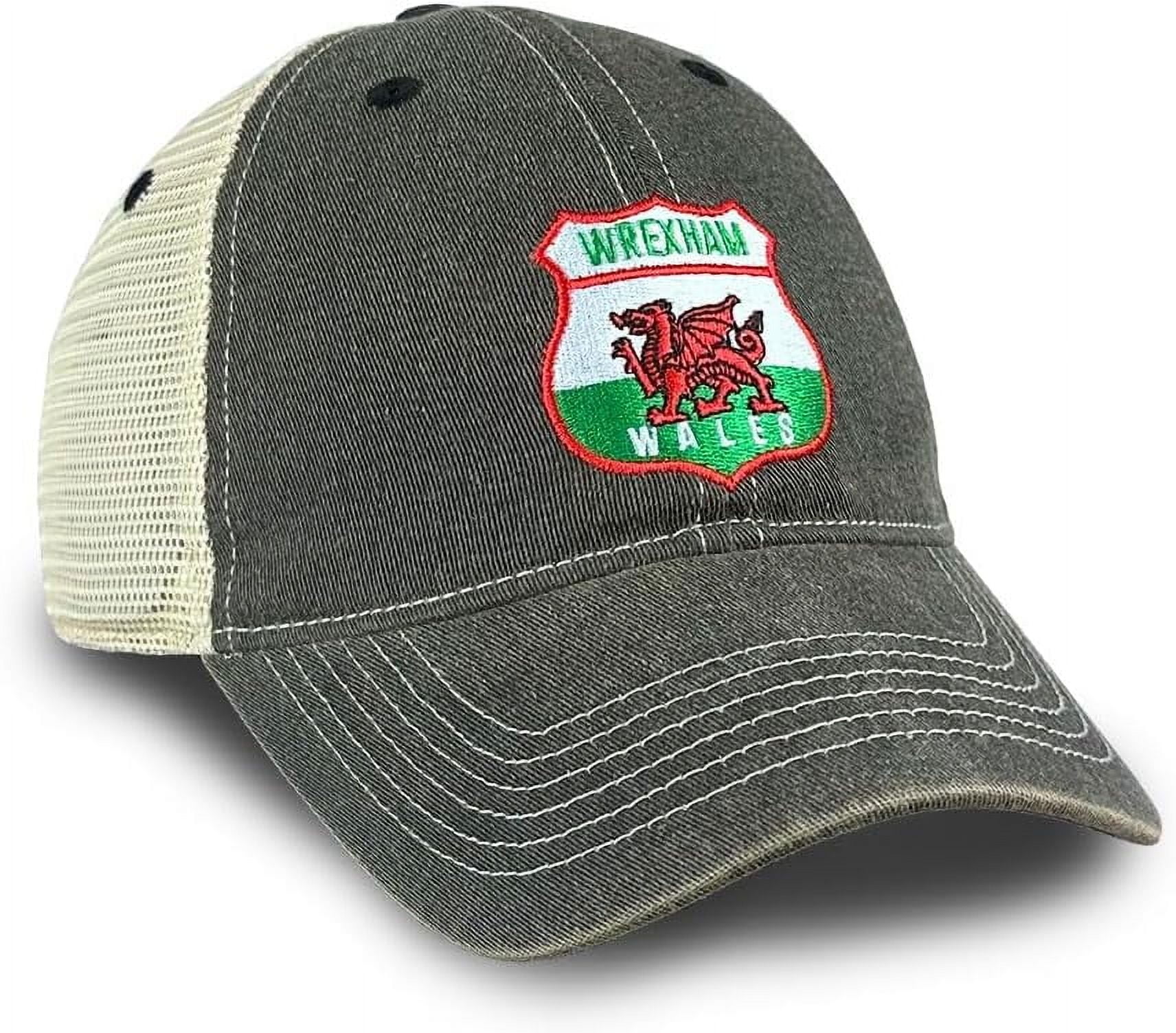 Wrexham Vintage Trucker Hat - Black - Walmart.com