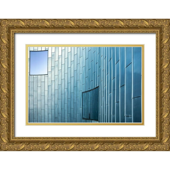 Wride, Linda 18x13 Gold Ornate Wood Framed with Double Matting Museum ...