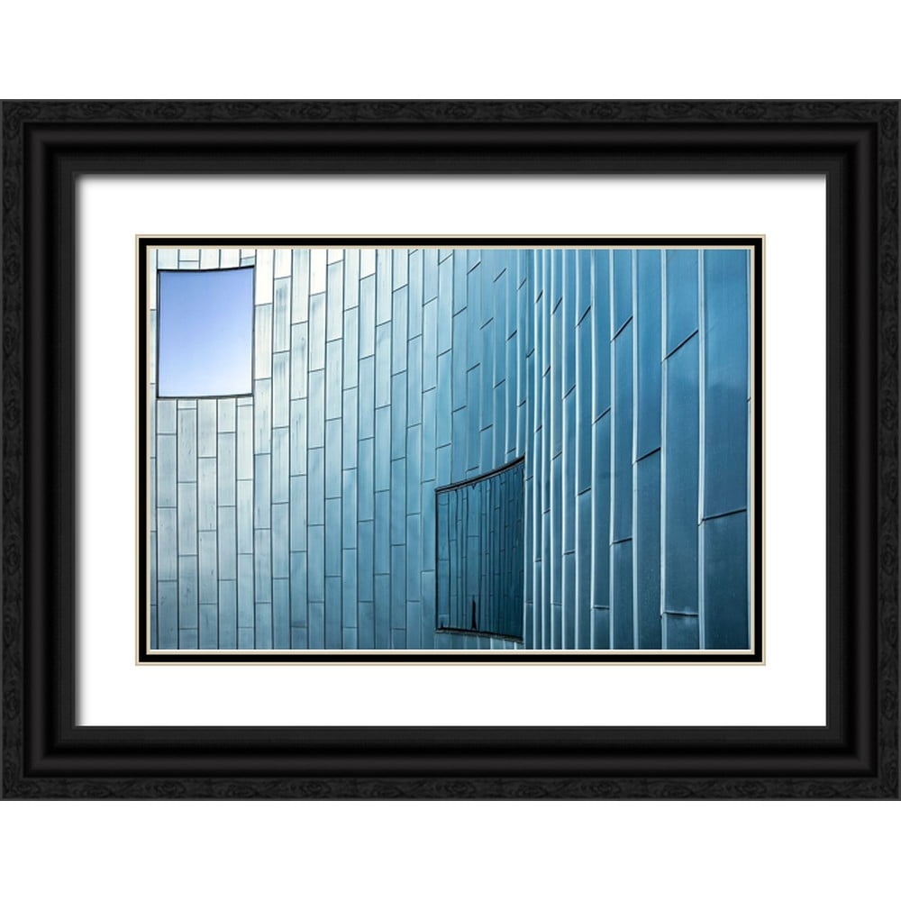 Wride, Linda 24x17 Black Ornate Wood Framed with Double Matting Museum ...