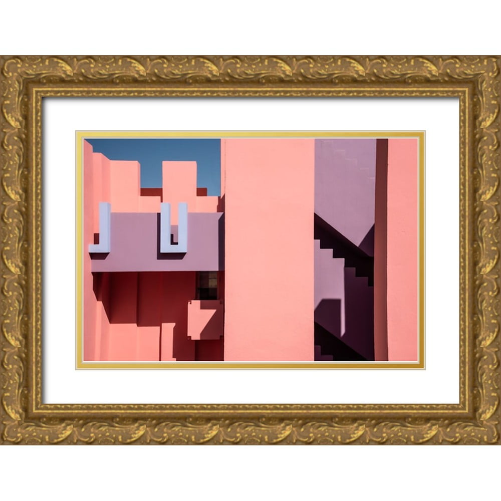 Wride, Linda 32x23 Gold Ornate Wood Framed with Double Matting Museum ...