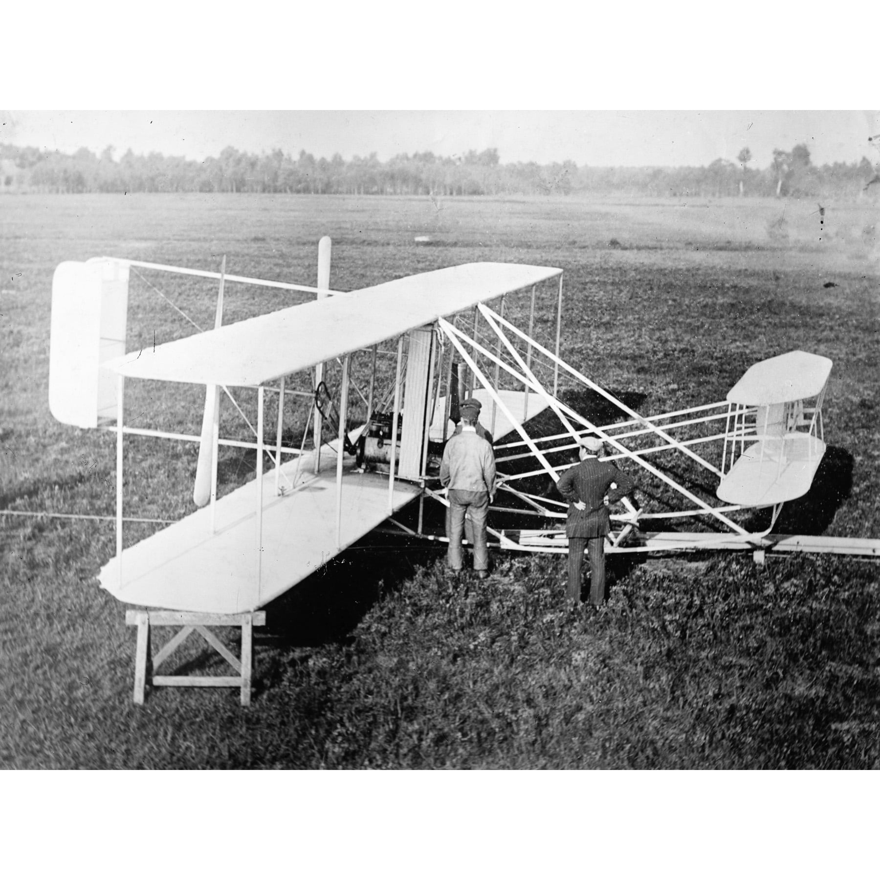 Wright Brothers Biplane Machine Old Photo Extra Large XL Wall Art ...