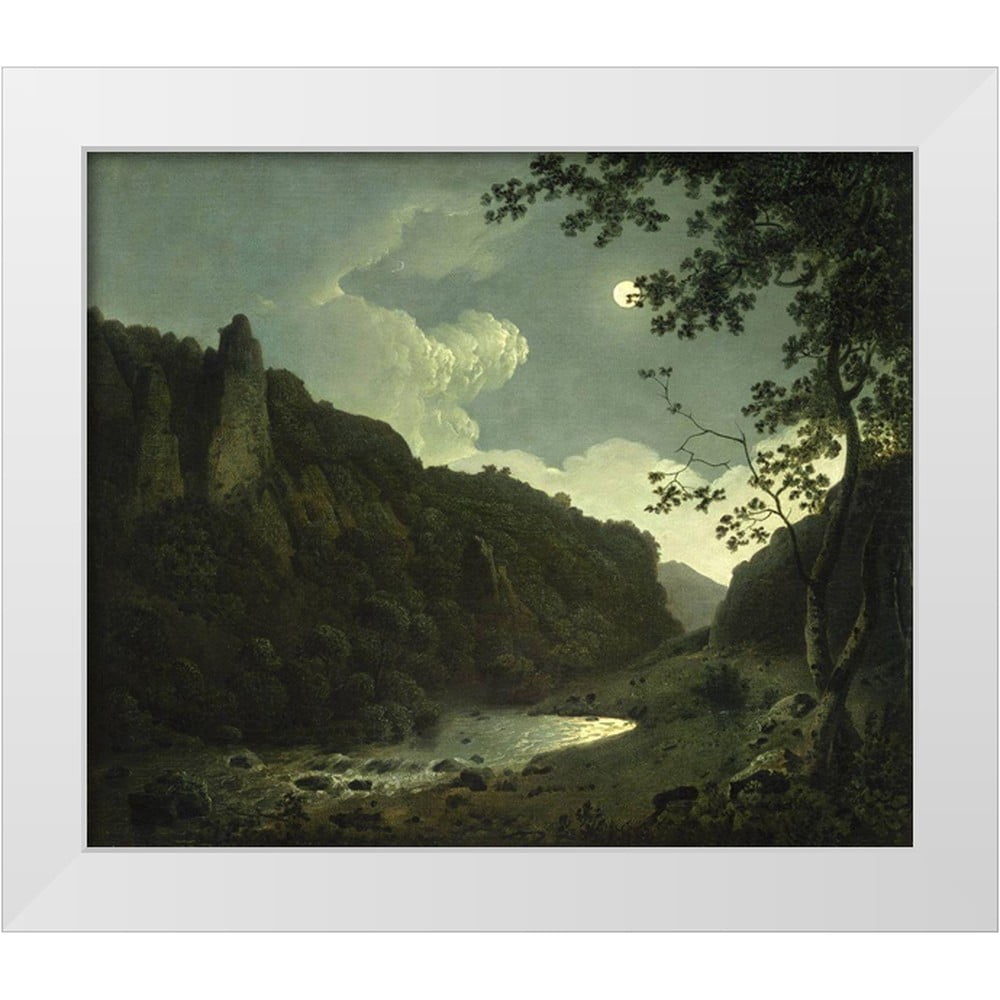Wright, Joseph 17x15 White Modern Wood Framed Museum Art Print Titled ...