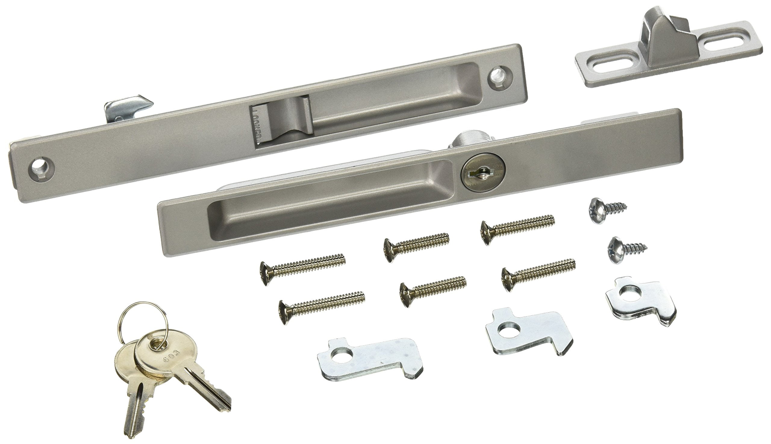Wright Products - Keyed Flush Mounted Sliding Patio Door Latch Set ...