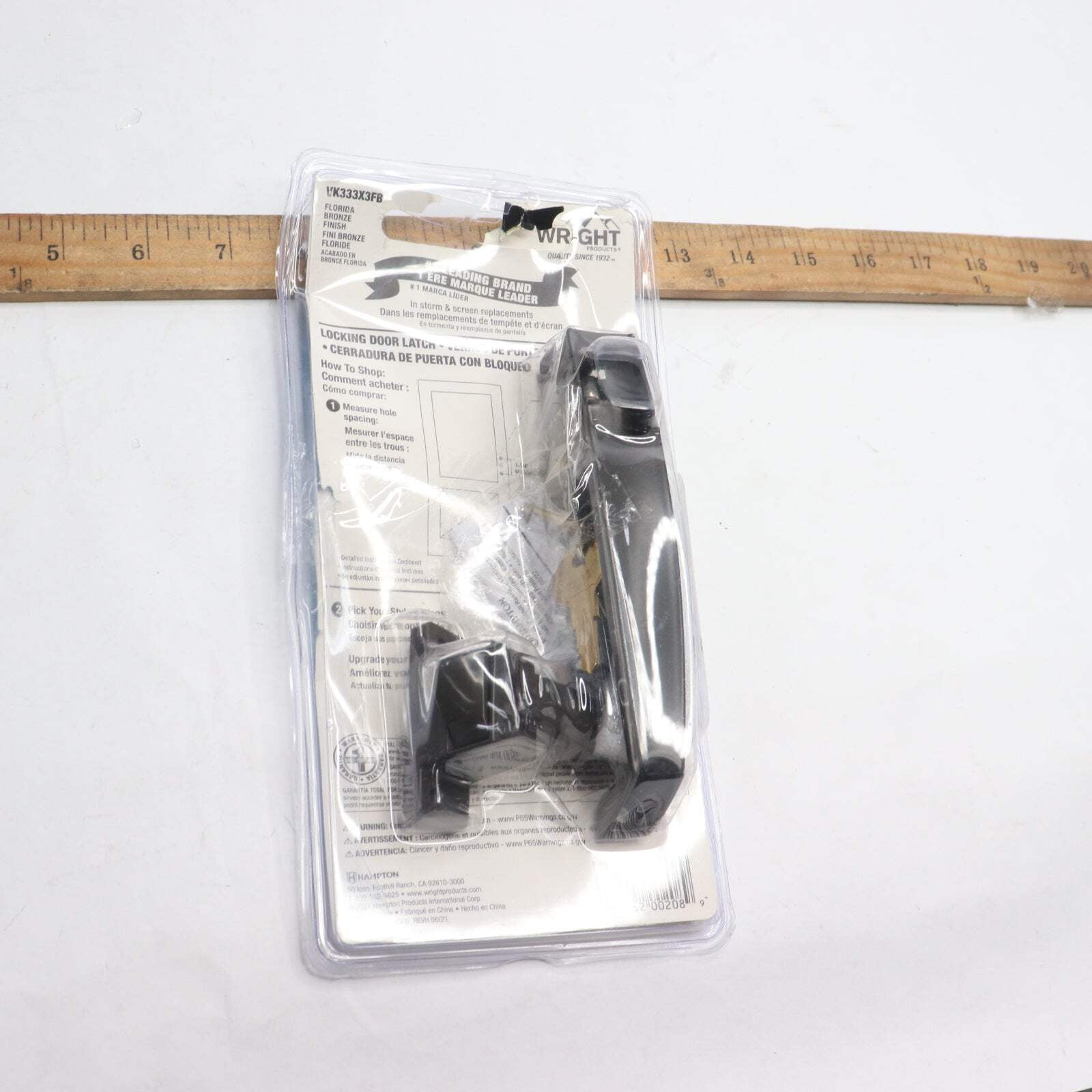 wright products vk333x3fb keyed tie-down push button handle, florida ...