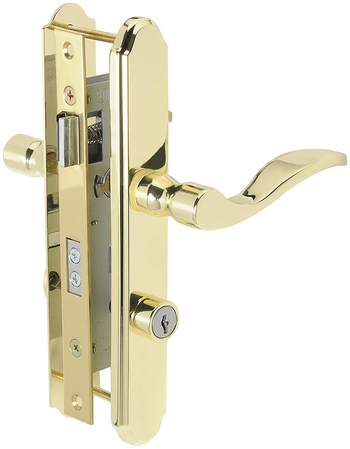 Wright Products Serenade Mortise Door Handle Lock with Keys, Brass ...