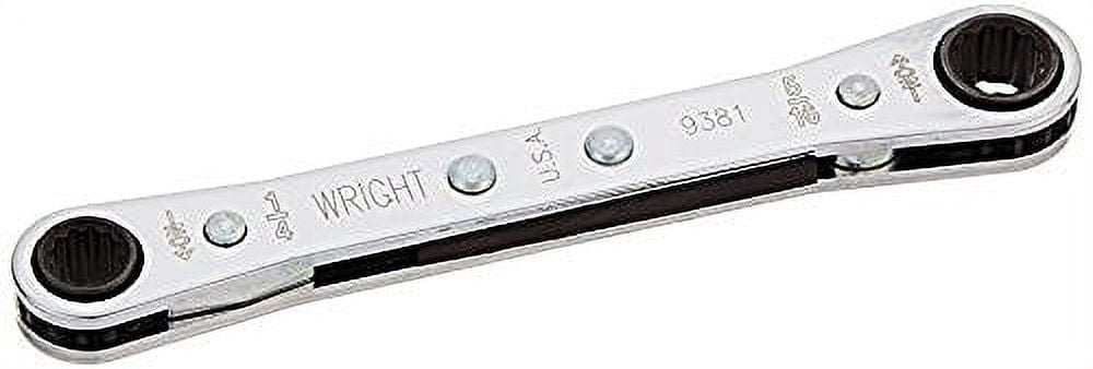 Wright Tool 12 Point Ratcheting Box Wrench, 1/4-in x 5/16-in, 4-1/4-in ...
