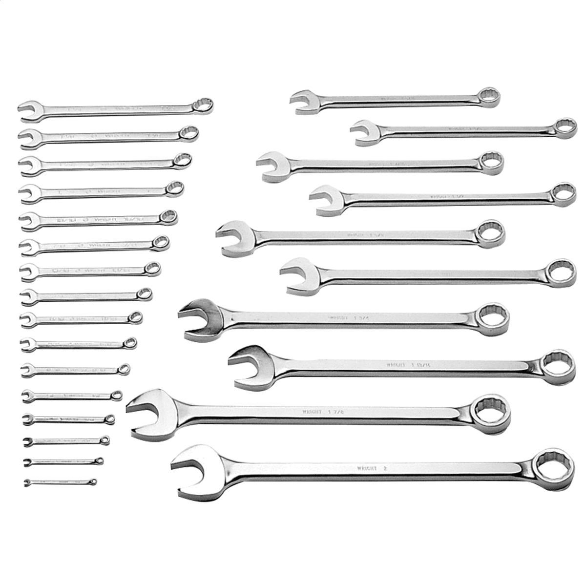 Wright Tool 12Pt Combination Wrench Set - 26 Piece - Walmart.com