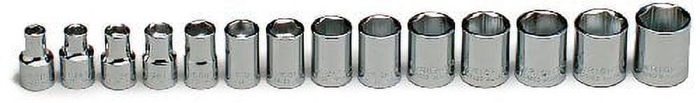 Wright Tool 354 3/8" Drive, Metric Socket Set 6mm - 19mm (14-Piece ...