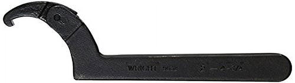 Wright Tool Adjustable Hook Spanner Wrenches, 4 3/4 in Opening, Hook ...
